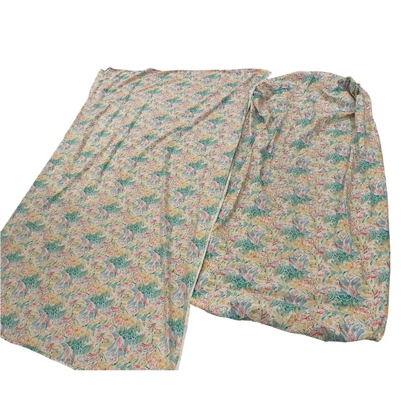 Springmaid | Bedding | Vintage Springmaid 99s Twin Floral Sheets Fitted ...